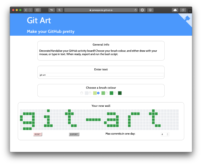 🖊 Git Art · James Jarvis